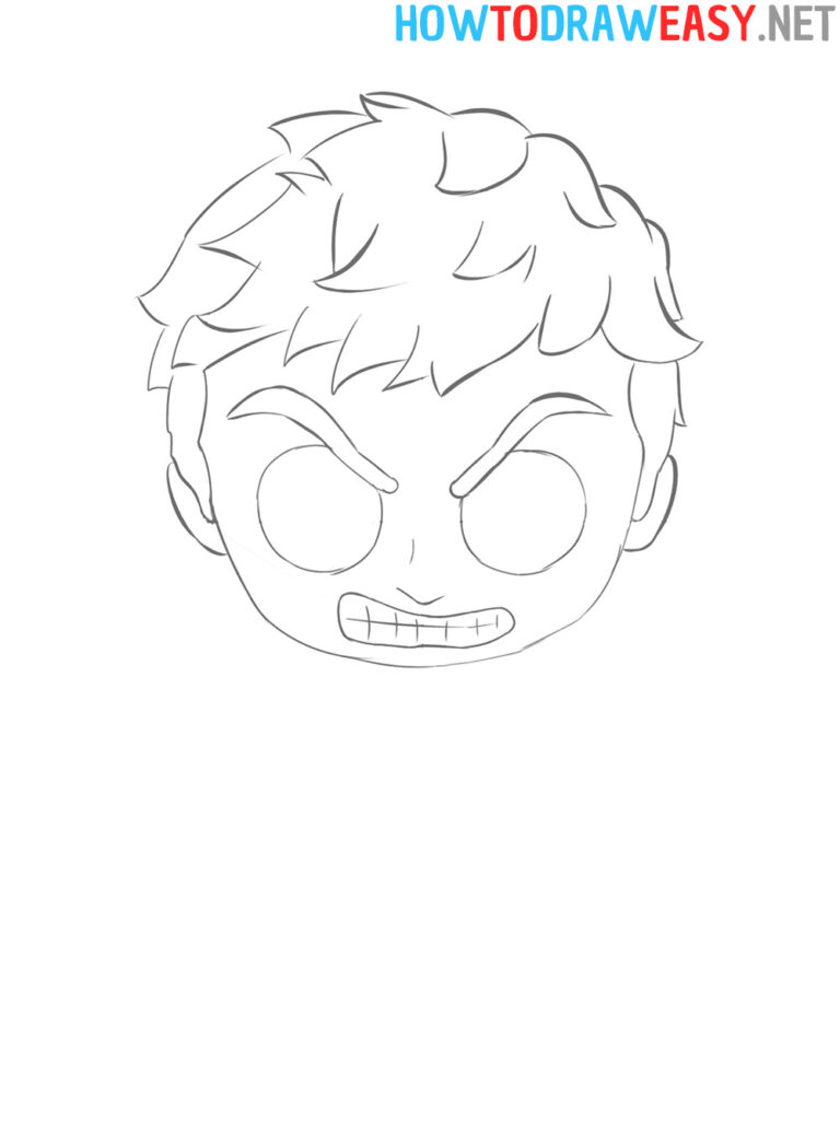 How to Draw Chibi Hulk - How to Draw Easy