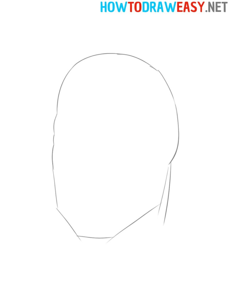 How to Draw Batman's Face - How to Draw Easy
