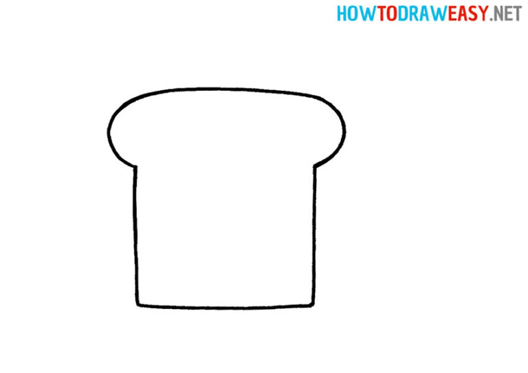 How to Draw Bread for Kids - How to Draw Easy