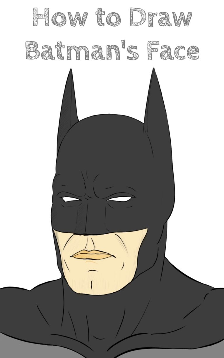 How to Draw Batman's Face - How to Draw Easy