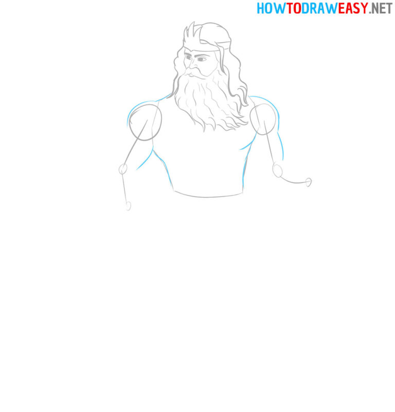 How to Draw Poseidon - How to Draw Easy