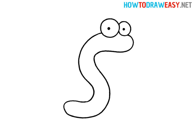 How to Draw a Worm for Kids - How to Draw Easy