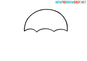 How to Draw an Umbrella for Kids - How to Draw Easy