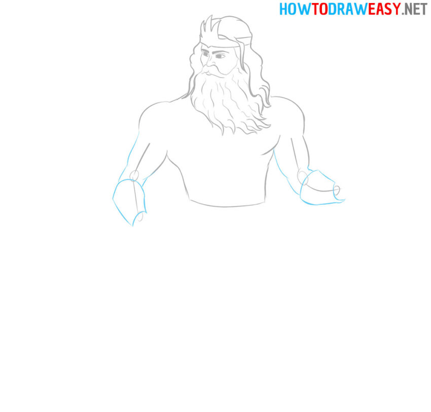 How to Draw Poseidon - How to Draw Easy