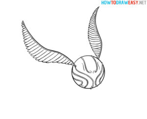 How to Draw the Golden Snitch - How to Draw Easy