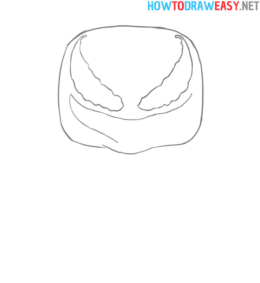 How to Draw Chibi Venom - How to Draw Easy