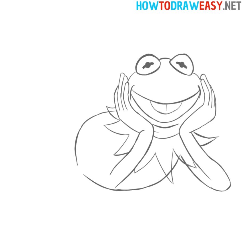 How to Draw Kermit the Frog - How to Draw Easy