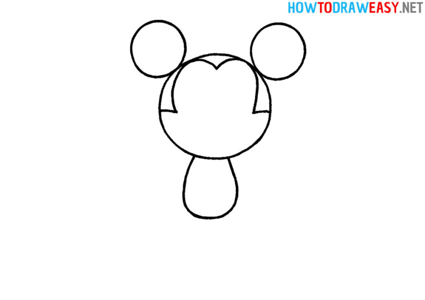 How to Draw Mickey Mouse for Kids - How to Draw Easy