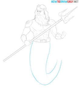 How to Draw Poseidon - How to Draw Easy