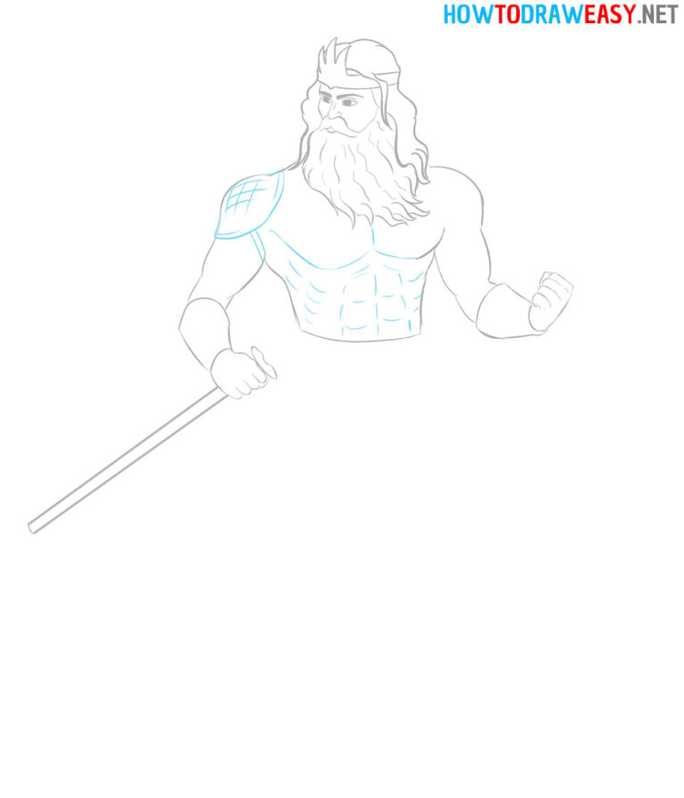 How to Draw Poseidon - How to Draw Easy