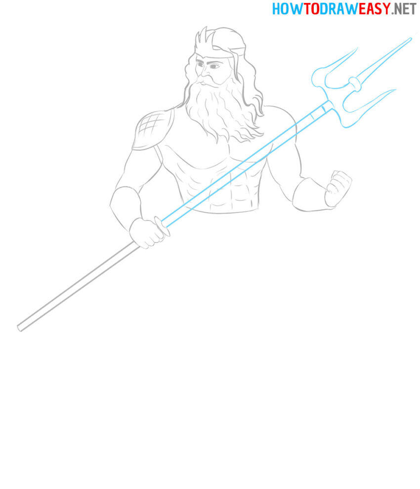 How to Draw Poseidon - How to Draw Easy