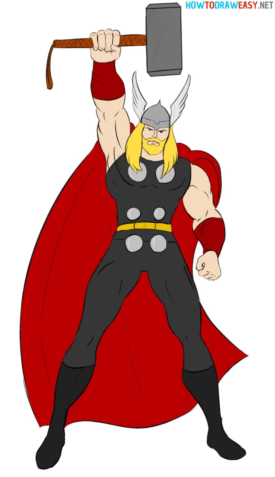 How to Draw Thor - How to Draw Easy