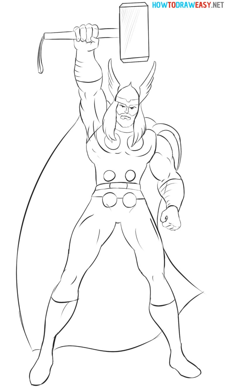 How to Draw Thor - How to Draw Easy