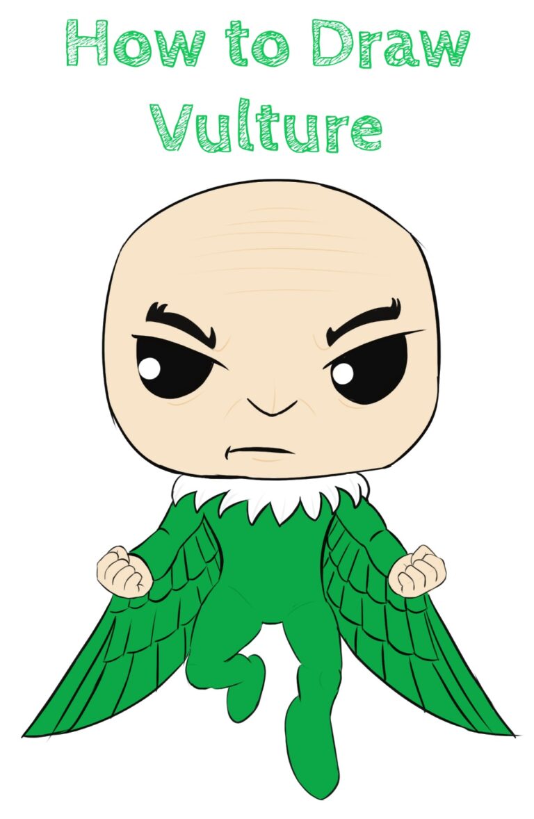How to Draw Vulture from Spiderman Easy - How to Draw Easy