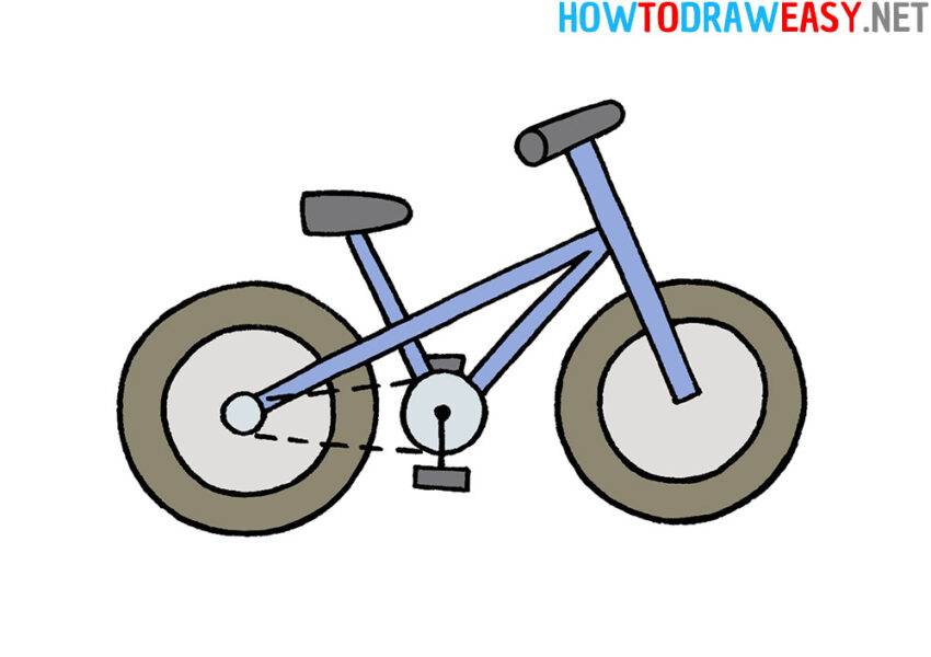 How to Draw a Bike for Kids - How to Draw Easy