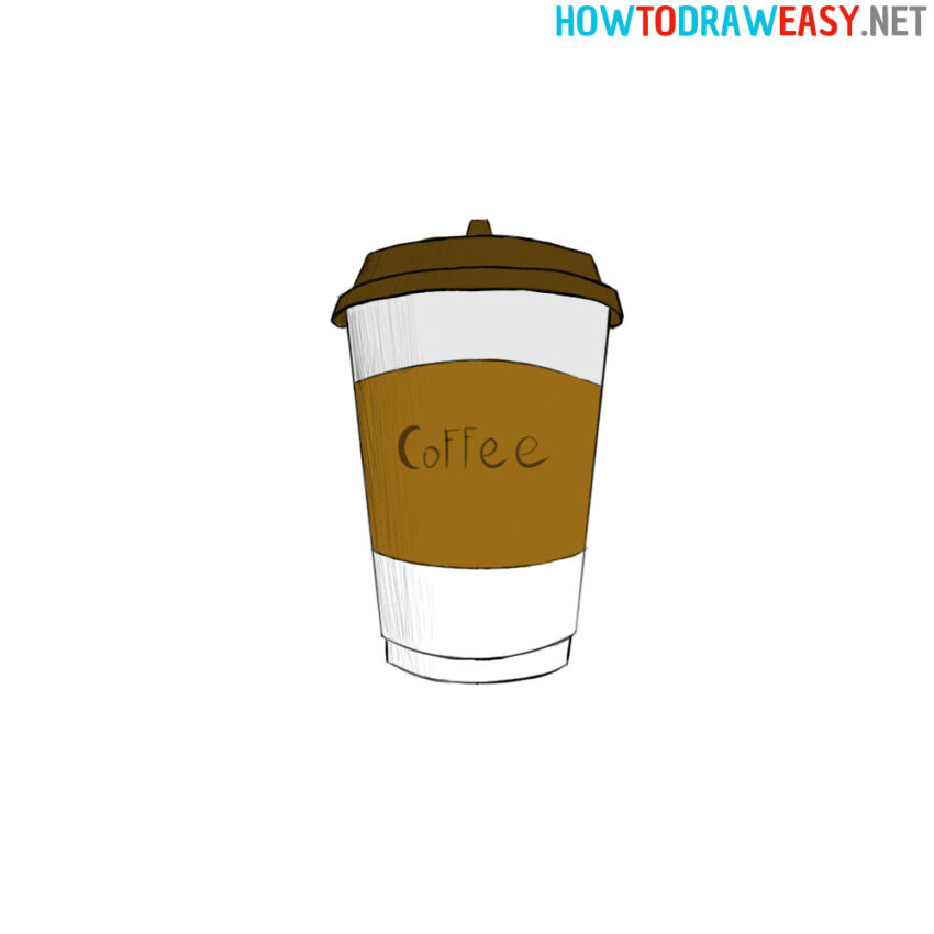How to Draw a Coffee Cup - How to Draw Easy