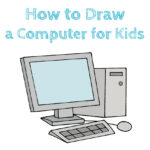 How to Draw a Computer for Kids - How to Draw Easy