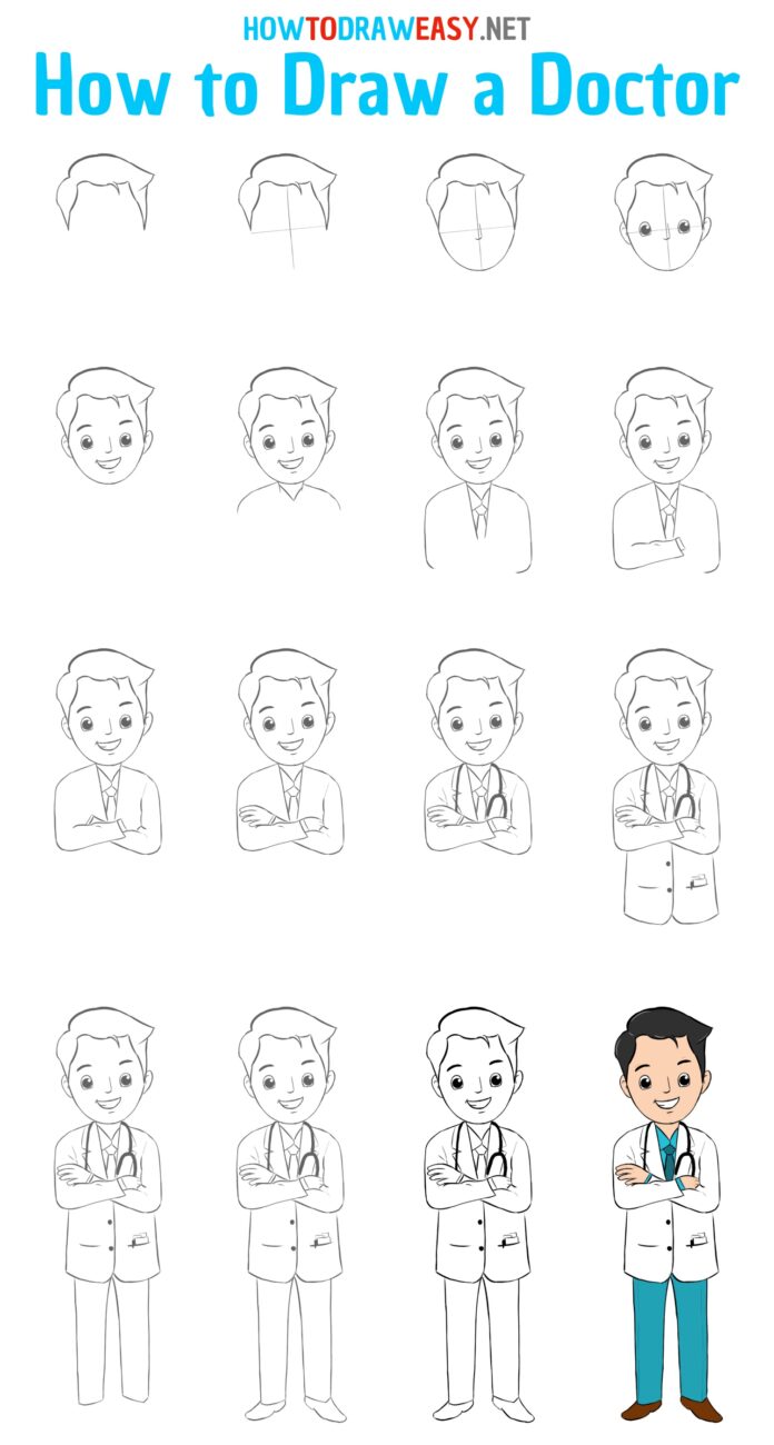 How to Draw a Doctor Easy - How to Draw Easy