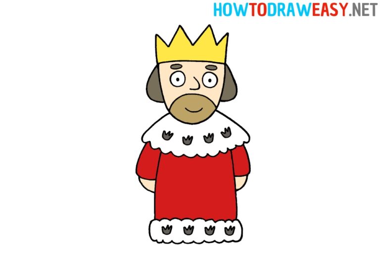 How to Draw a King for Kids - How to Draw Easy