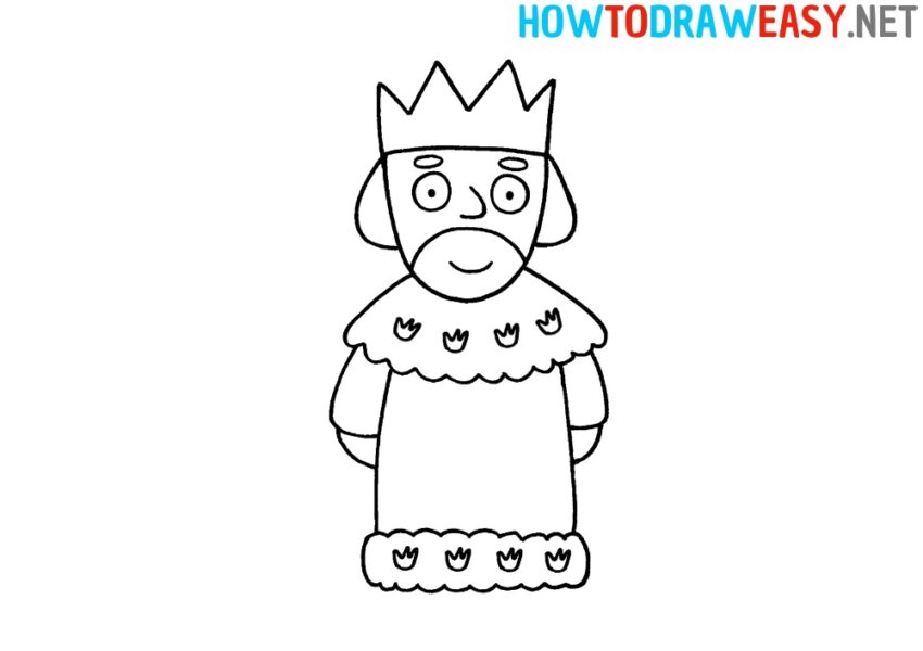 How to Draw a King for Kids - How to Draw Easy