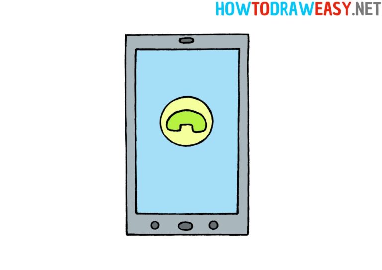 How to Draw a Phone for Kids - How to Draw Easy