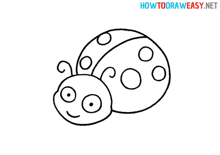 How to Draw a Ladybug for Kids - How to Draw Easy