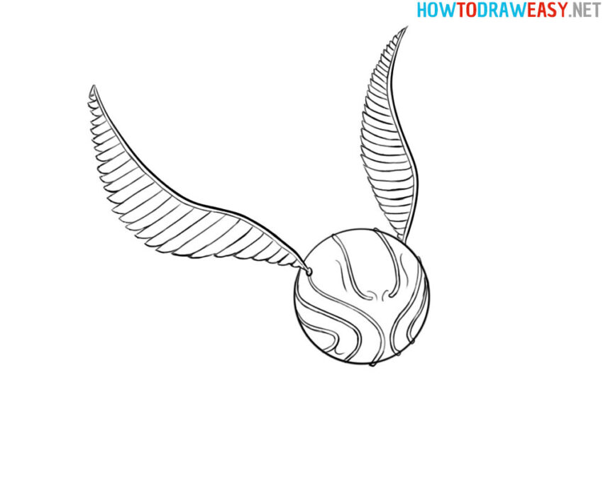 How to Draw the Golden Snitch - How to Draw Easy