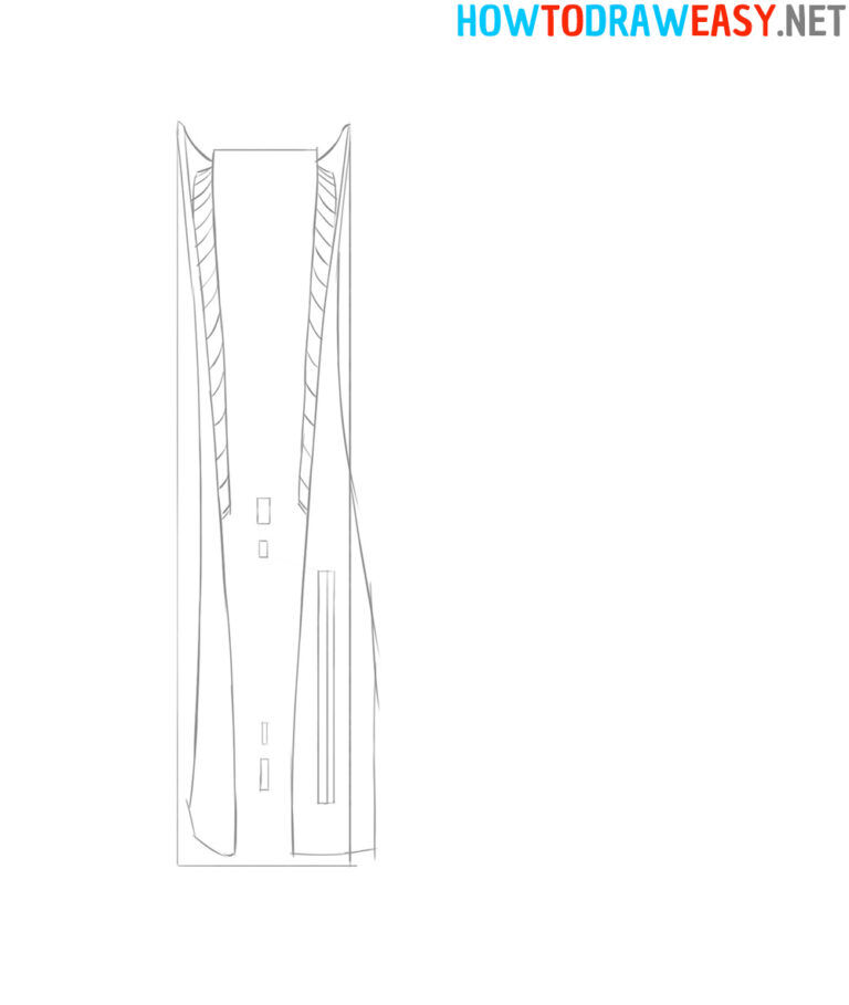 How to Draw a PlayStation 5 - How to Draw Easy