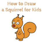 How to Draw a Squirrel for Kids - How to Draw Easy