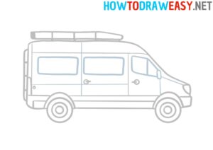 How to Draw a Minivan Step by Step - How to Draw Easy