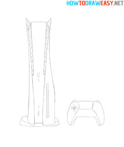 How to Draw a PlayStation 5 - How to Draw Easy