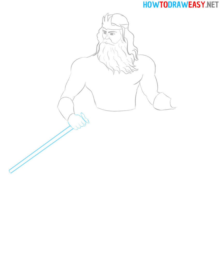 How to Draw Poseidon - How to Draw Easy