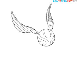 How to Draw the Golden Snitch - How to Draw Easy