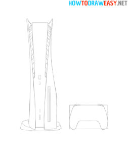 How to Draw a PlayStation 5 - How to Draw Easy