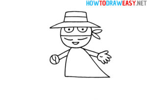 How to Draw Zorro for Kids - How to Draw Easy