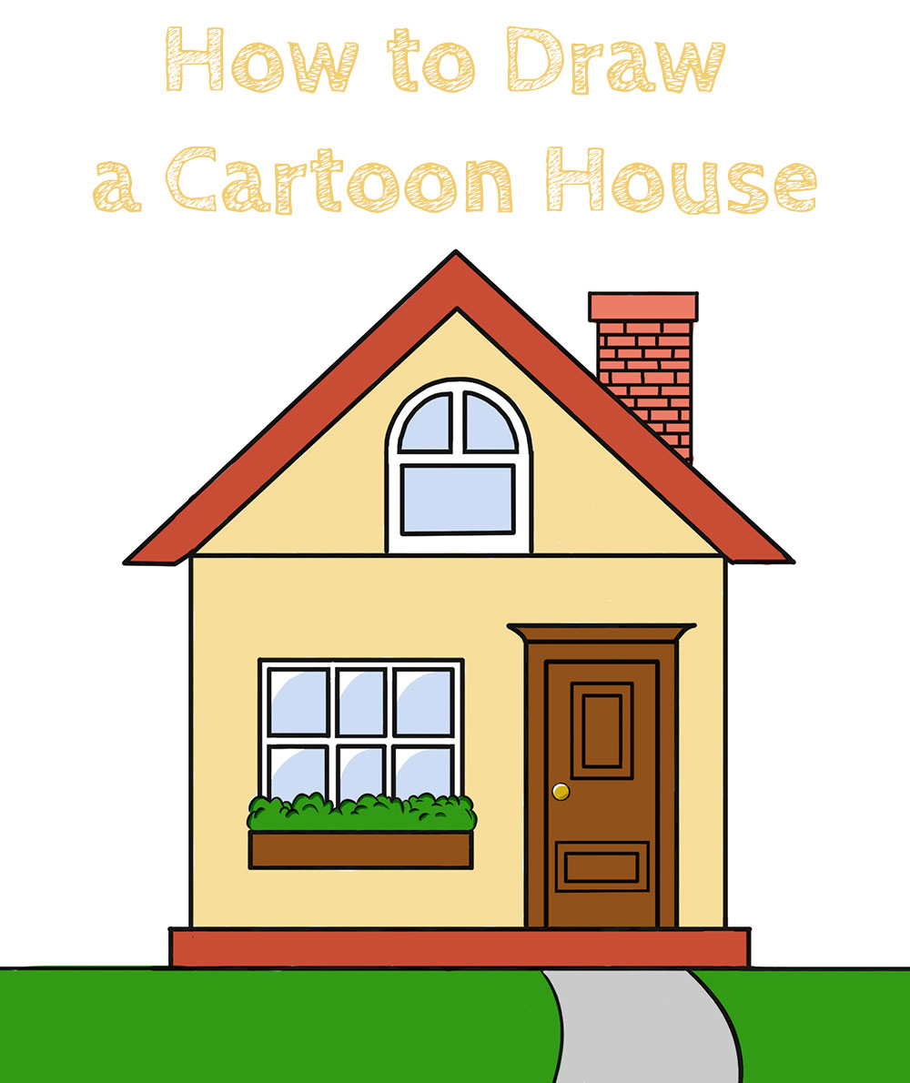 How To Draw A Cartoon House How To Draw Easy How To Draw A Cartoon House How To Draw Easy