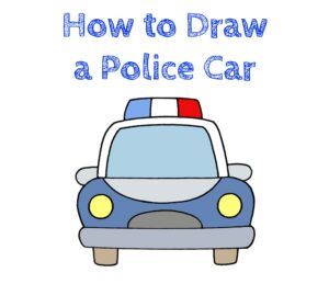 How to Draw a Police Car - How to Draw Easy