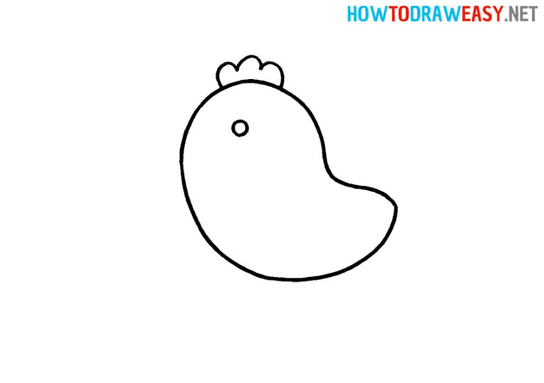 How to Draw a Baby Chick for Kids - How to Draw Easy
