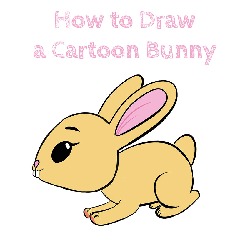 How To Draw A Cartoon Bunny How To Draw Easy