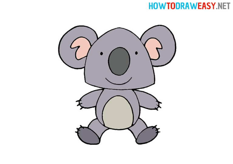 How to Draw a Koala for Kids - How to Draw Easy