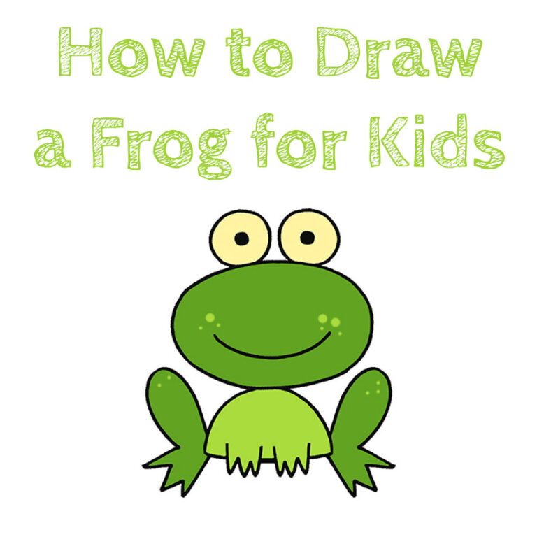 How to Draw a Frog for Kids - How to Draw Easy