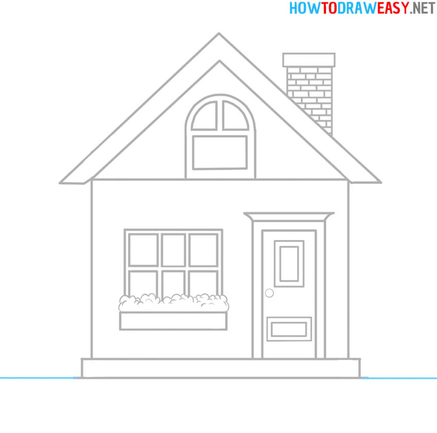 How to Draw a Cartoon House - How to Draw Easy