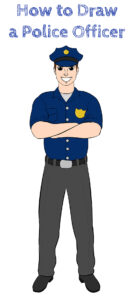 How to Draw a Police Officer Easy - How to Draw Easy