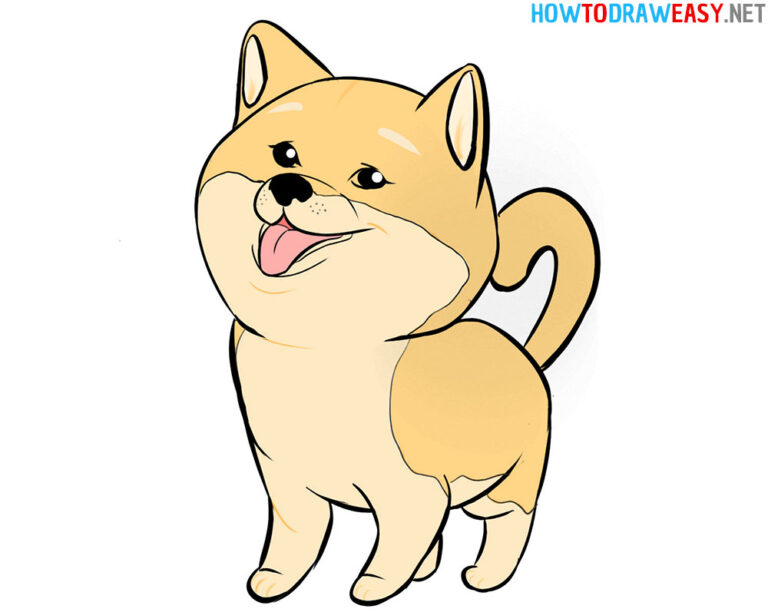 How to Draw a Shiba Inu - How to Draw Easy