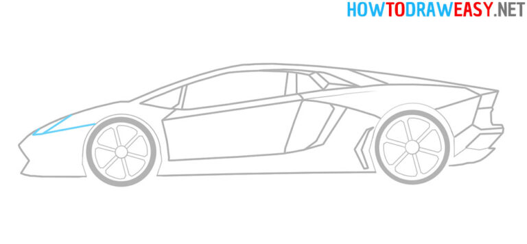 How to Draw a Lamborghini Easy - How to Draw Easy