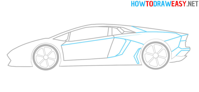How to Draw a Lamborghini Easy - How to Draw Easy