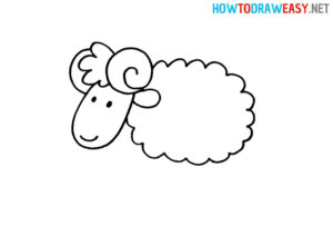 How to Draw a Ram for Kids - How to Draw Easy