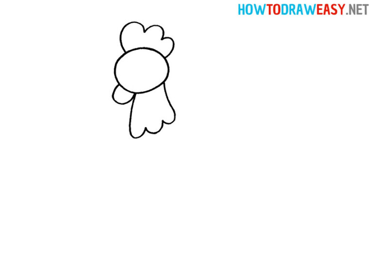 How to Draw a Rooster for Kids - How to Draw Easy