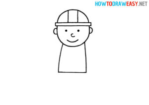 How to Draw a Builder for Kids - How to Draw Easy