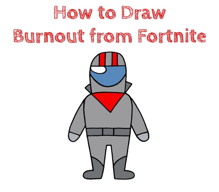 How to Draw Burnout from Fortnite - How to Draw Easy